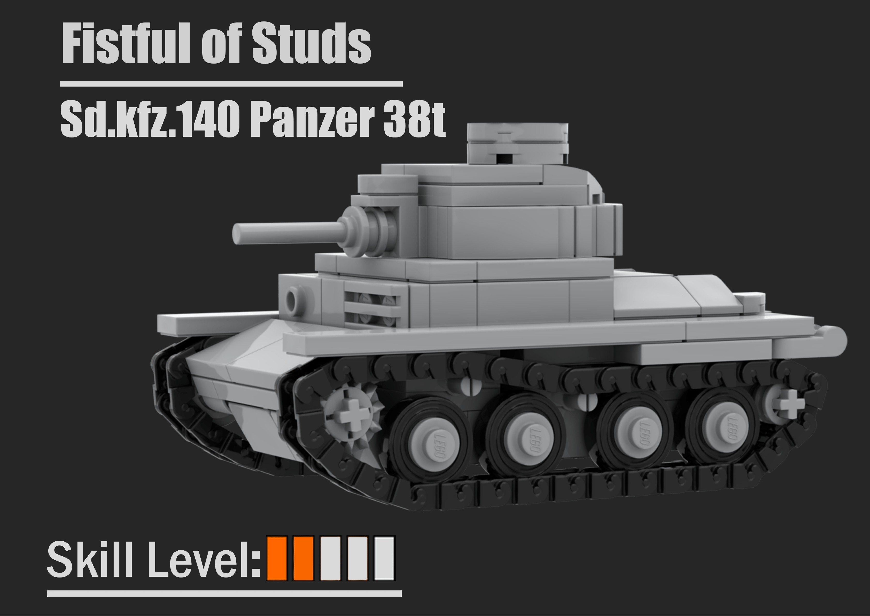 Sd.kfz.140 Panzer 38t - Digital Instructions – Fistful of Studs