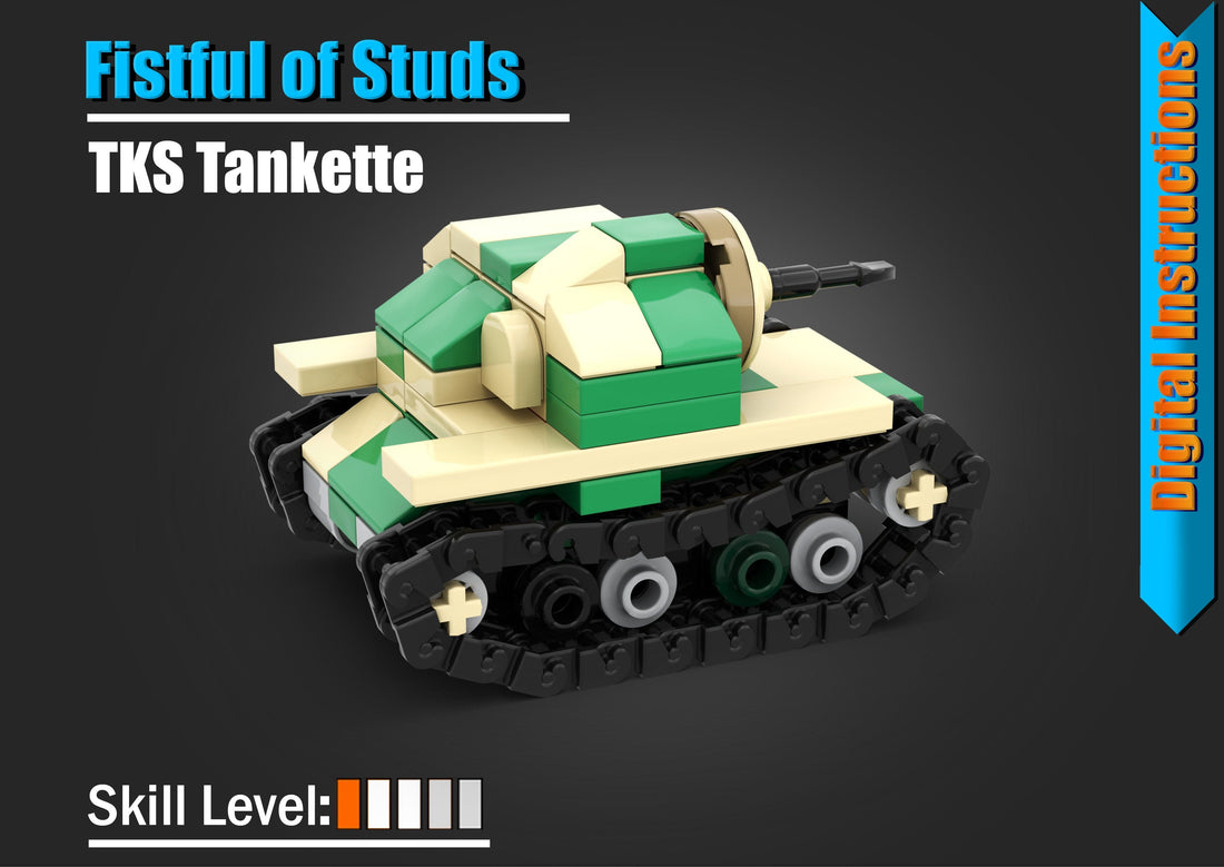Tks Tankette - DIGITAL INSTRUCTIONS ONLY (No Physical Kit, No Bricks I ...